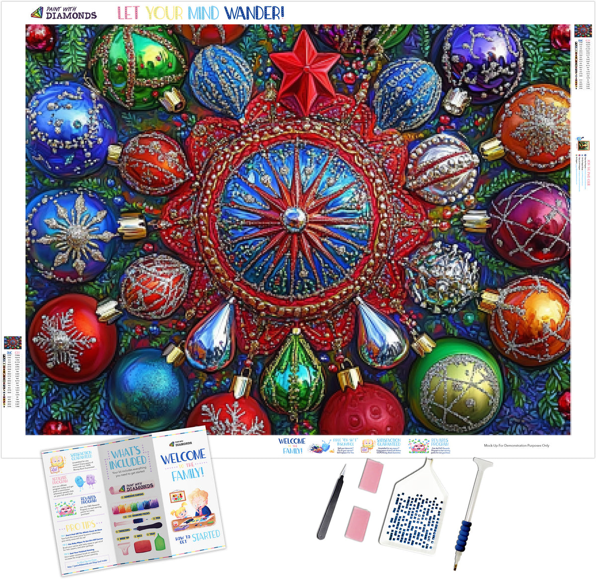 Christmas Ornament Mandala – Paint With Diamonds