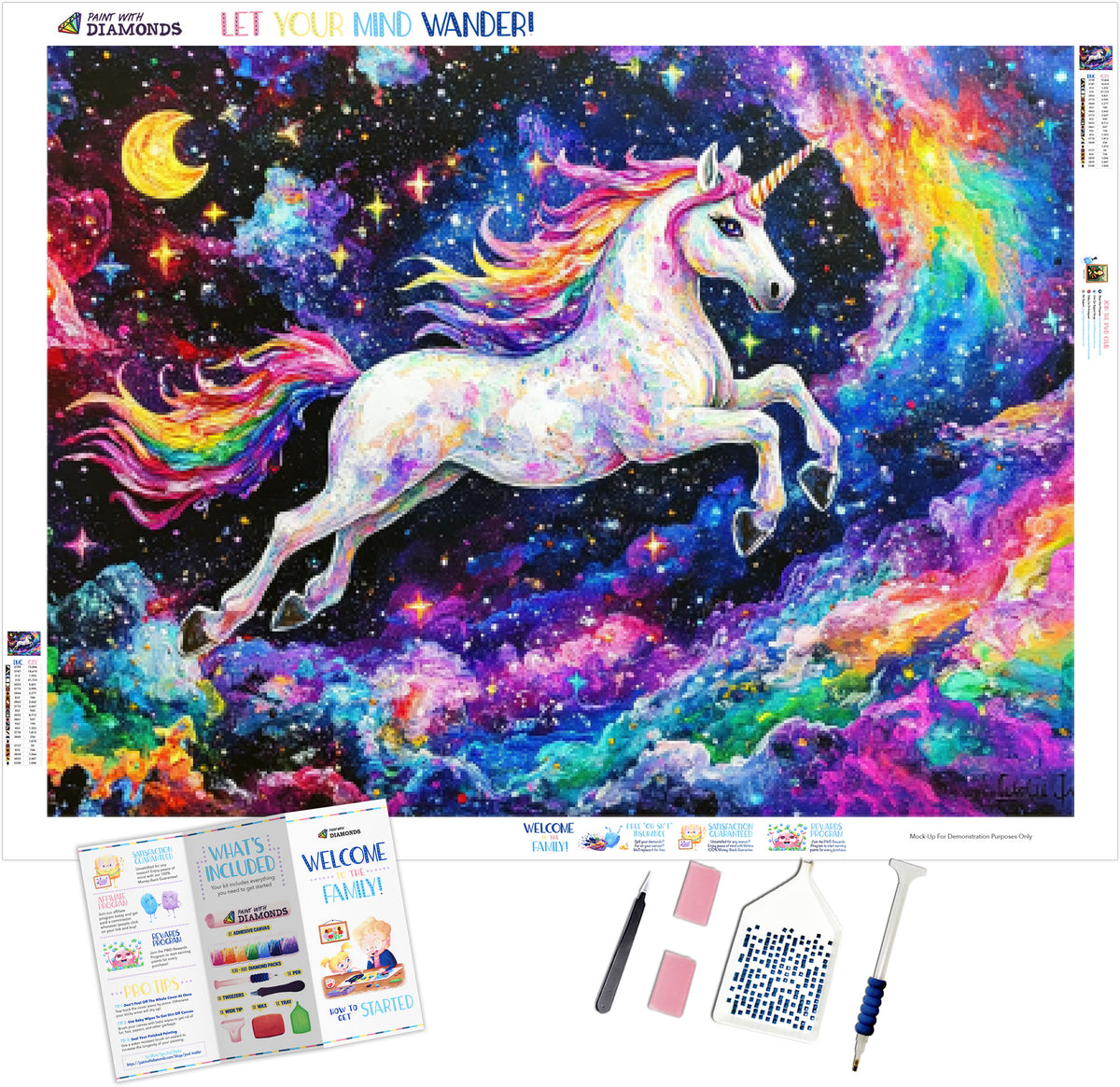 Galactic Unicorn Dreamscape – Paint With Diamonds