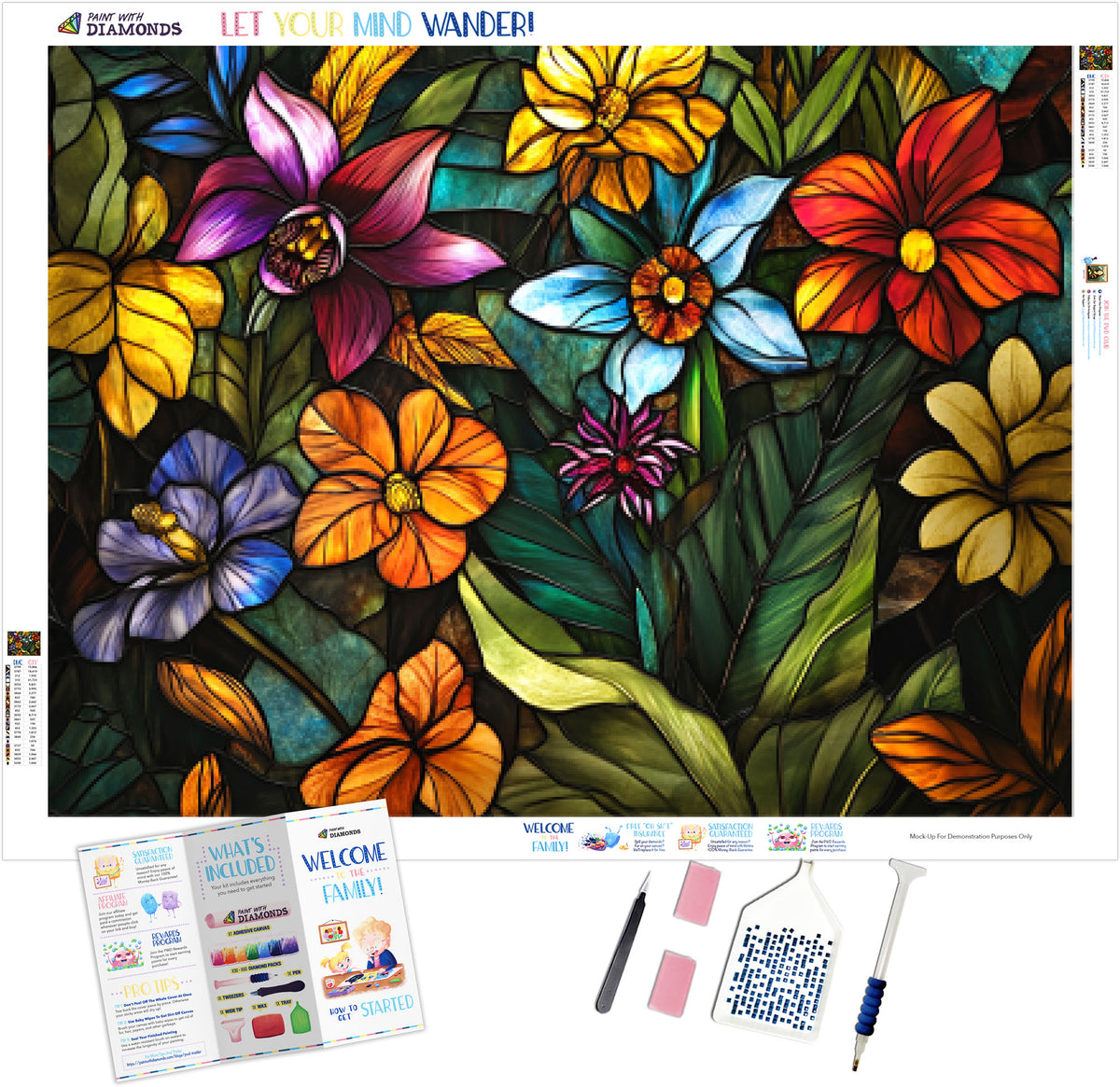 Jungle Bloom Official Diamond Painting Kit | Diamond Art | Paint With – Paint With Diamonds