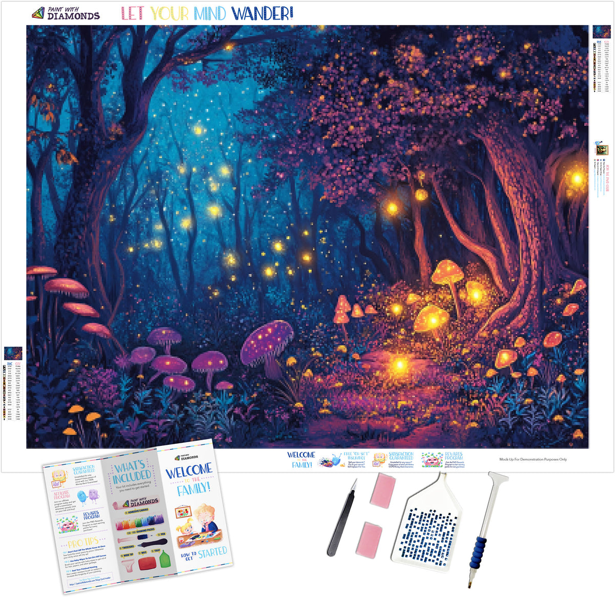 Magical Firefly Night Official Diamond Painting Kit | Diamond Art | Paint With Diamonds®