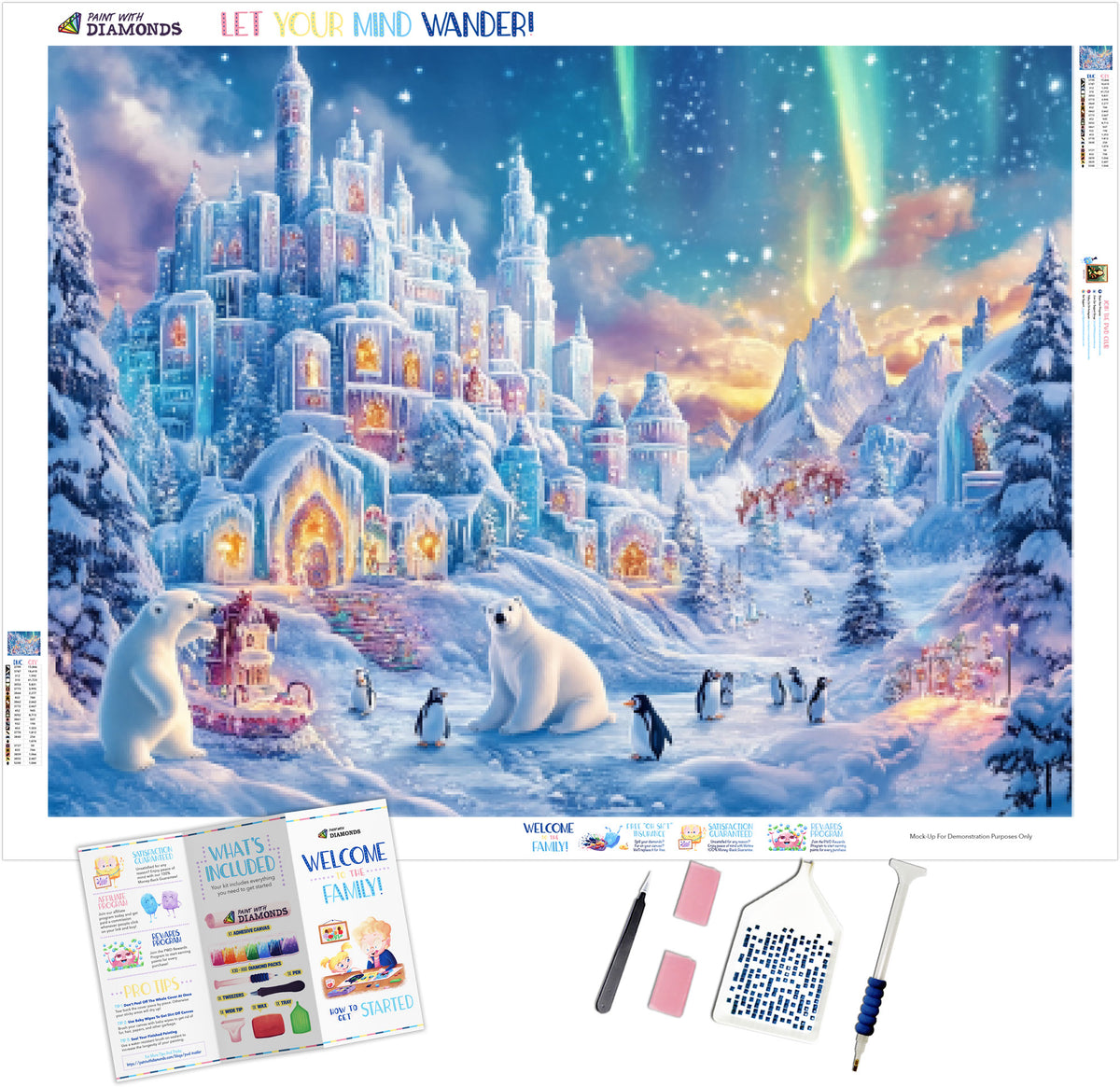 Magical Snowy Winter Wonderland Official Diamond Painting Kit | Diamond ...