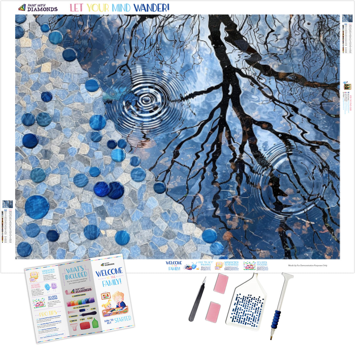 Spring Rain Puddles Official Diamond Painting Kit | Diamond Art | Paint ...
