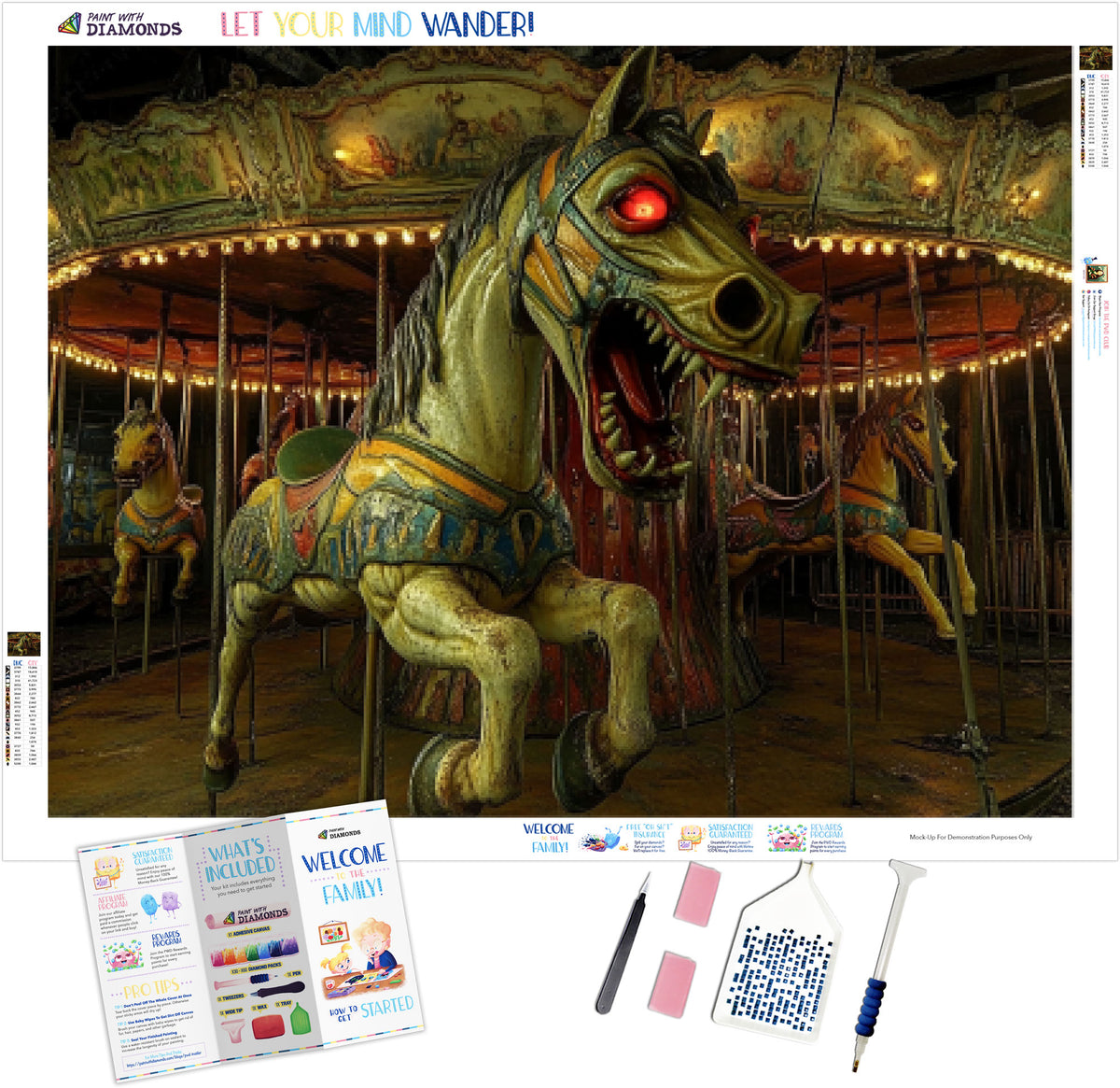 The Cursed Carousel Official Diamond Painting Kit | Diamond Art | – Paint With Diamonds