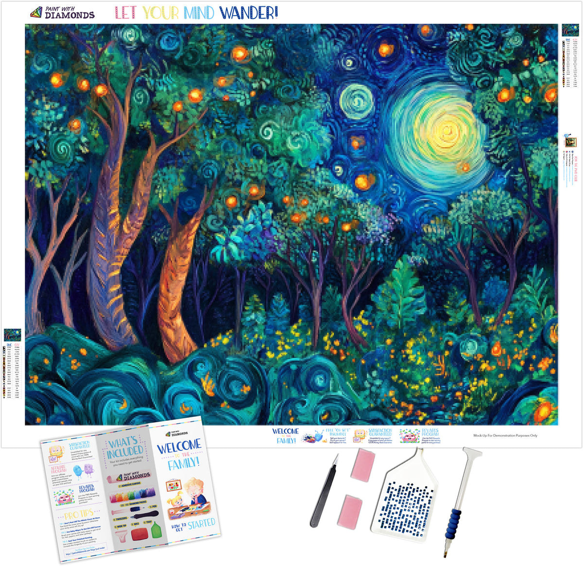 The Hidden Jungle Glow Official Diamond Painting Kit | Diamond Art ...