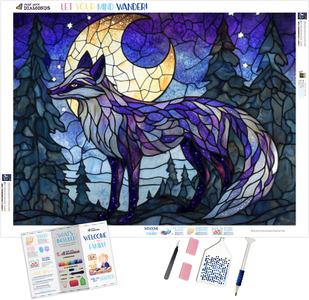 The Mystical Astral Fox Official Diamond Painting Kit | Diamond Art | – Paint With Diamonds