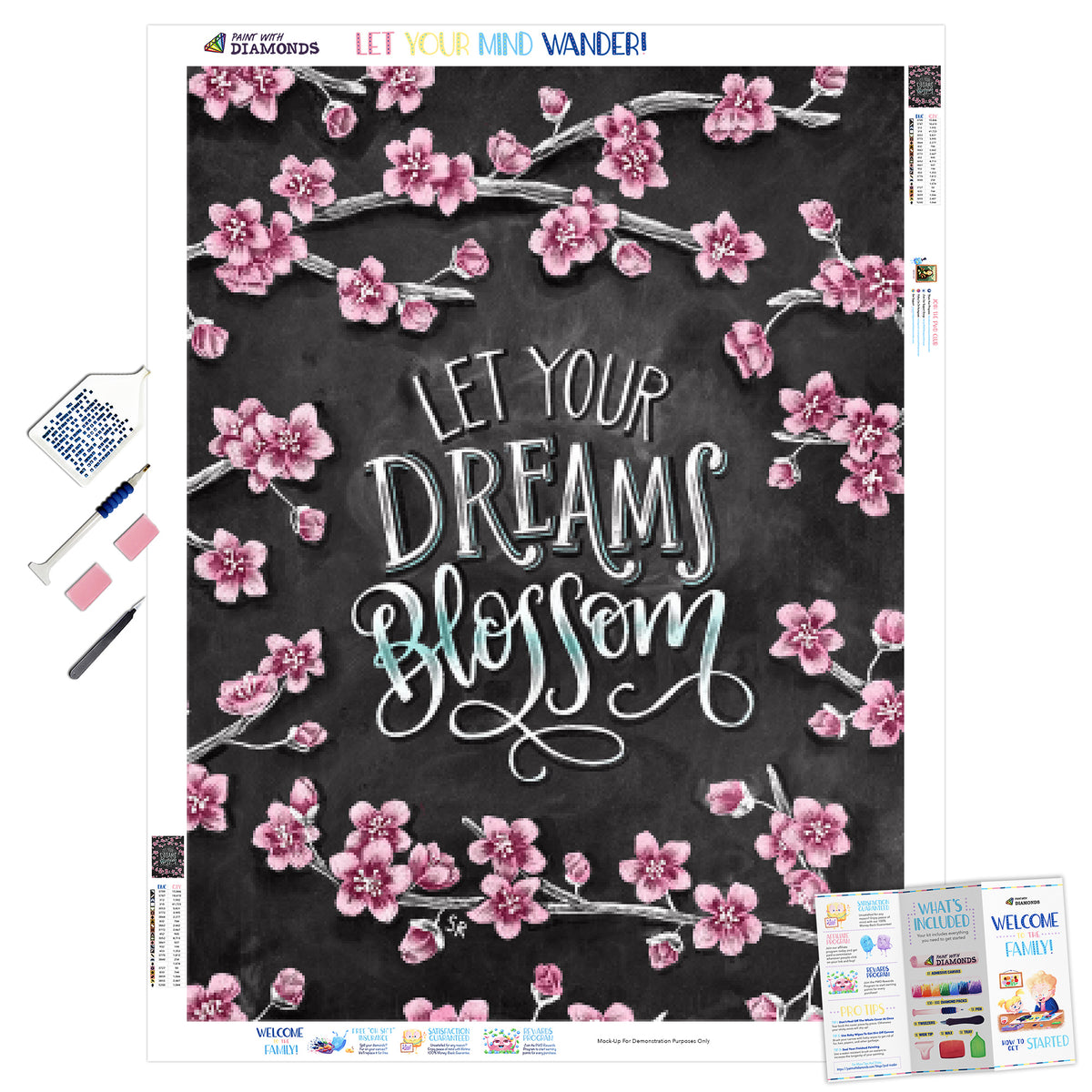 Let Your Dreams Blossom Official Diamond Painting Kit By Paint With ...