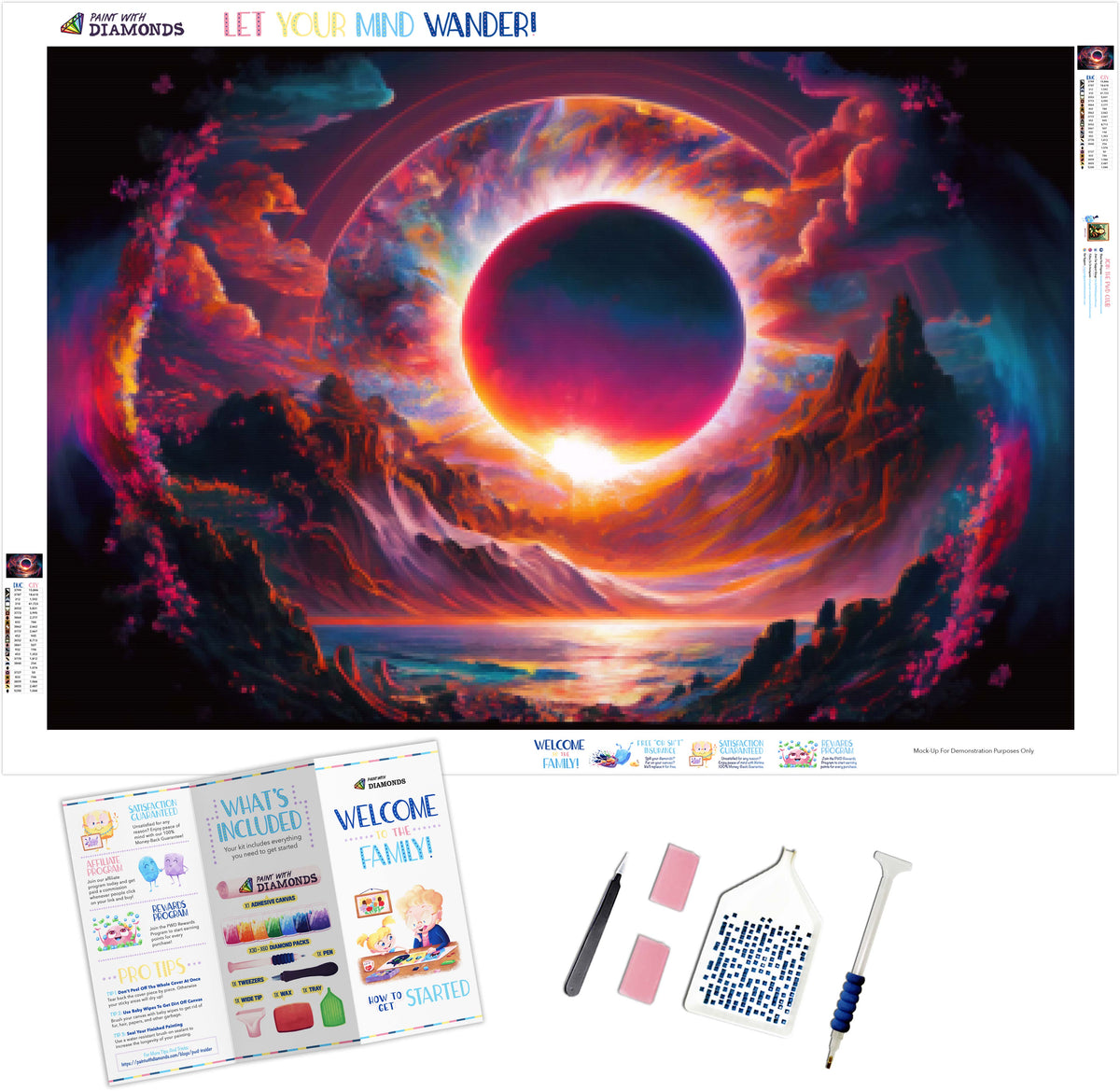 Total Eclipse Official Diamond Painting Kit | Diamond Art | Paint With Diamonds®