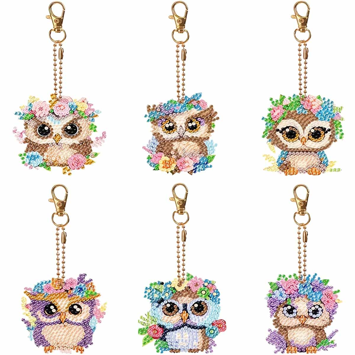 Hooty Owls Ornaments (Set Of 6) – Paint With Diamonds