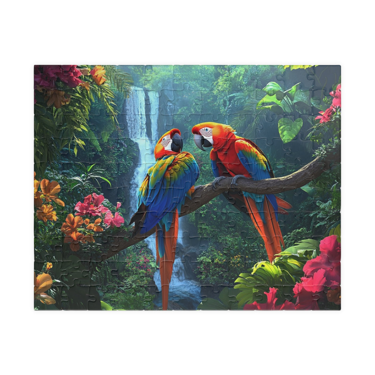 Colorful Macaws in a Tropical Paradise Puzzle - 1014 Pieces – Paint ...