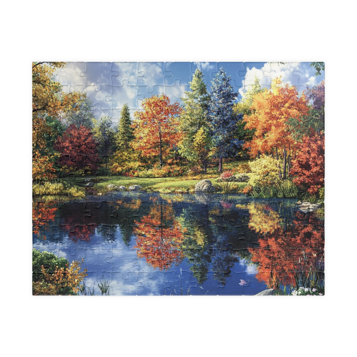 Changing Seasons Reflection Puzzle - 1014 Pieces – Paint With Diamonds