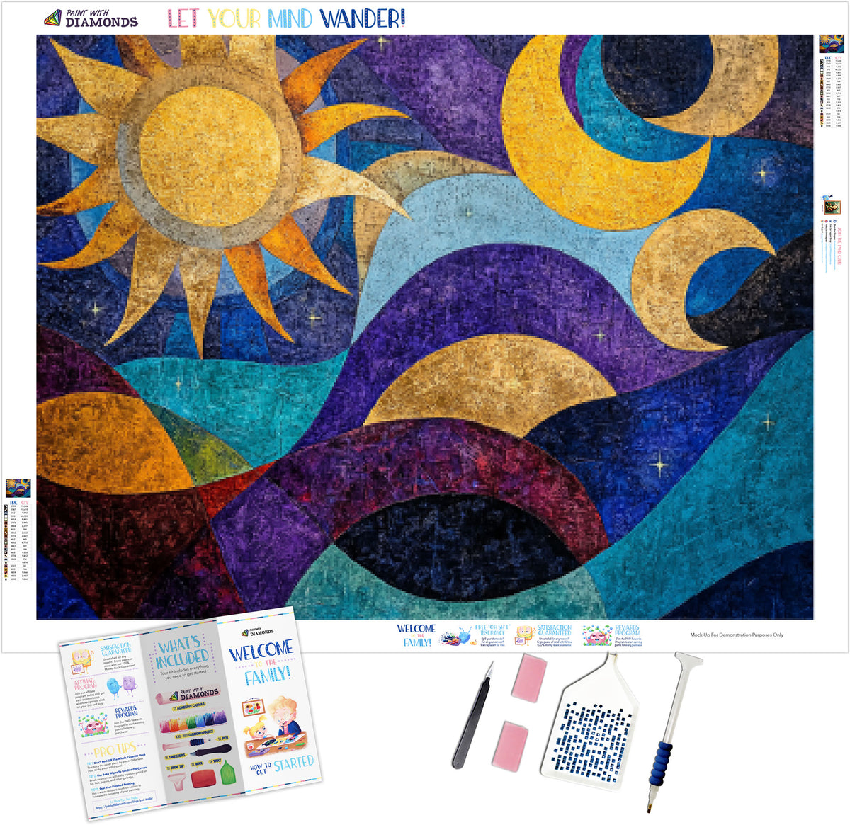 Abstract Celestial Dance – Paint With Diamonds