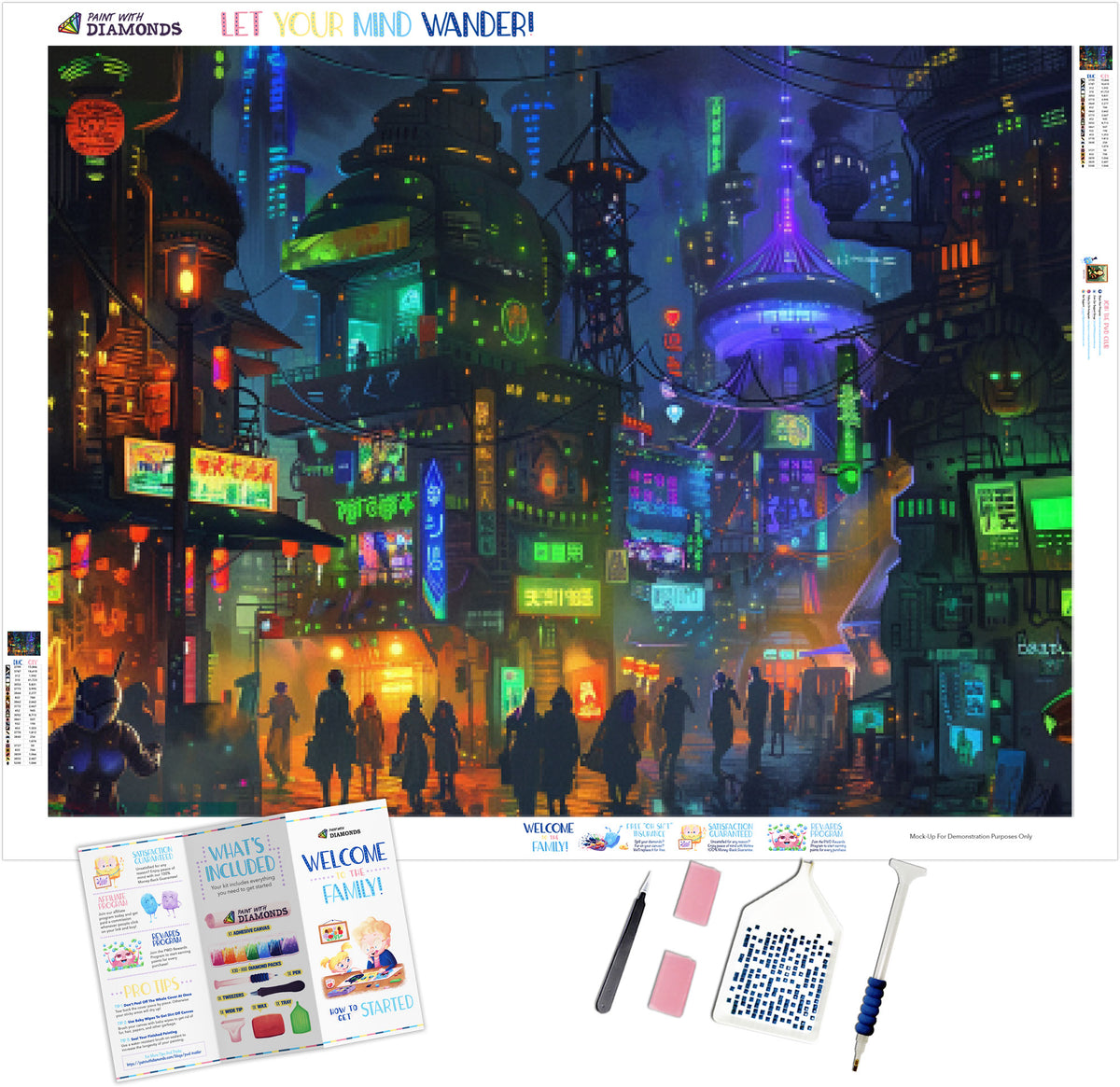Alien City Nightlife Official Diamond Painting Kit | Diamond Art ...