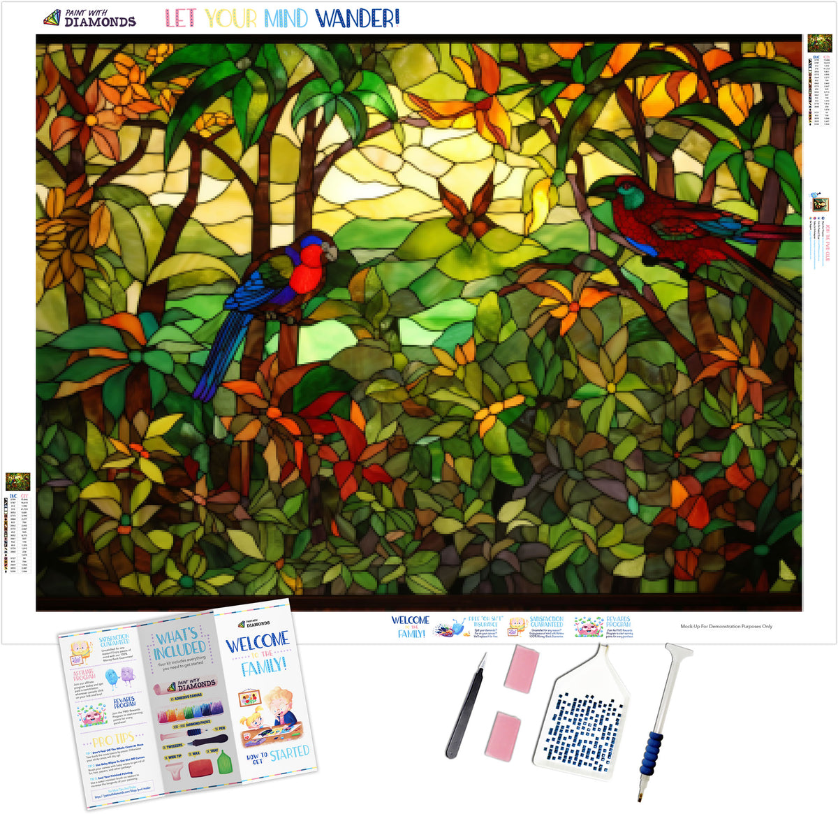 Amazon Rainforest Canopy Official Diamond Painting Kit | Diamond Art ...