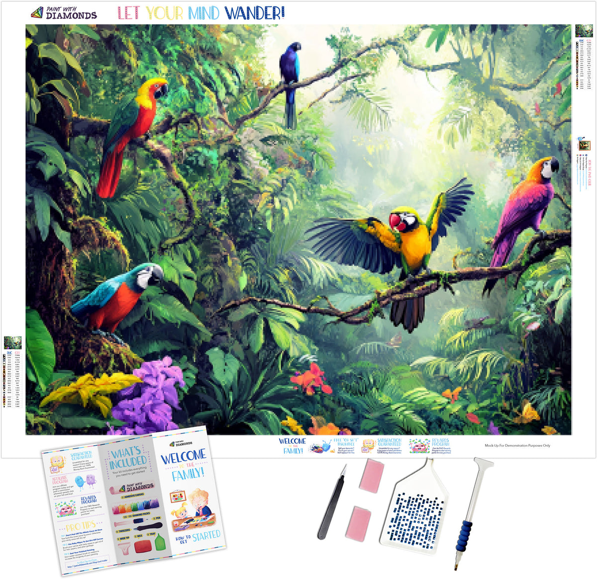 Amazon Rainforest Wonders Official Diamond Painting Kit | Diamond Art ...