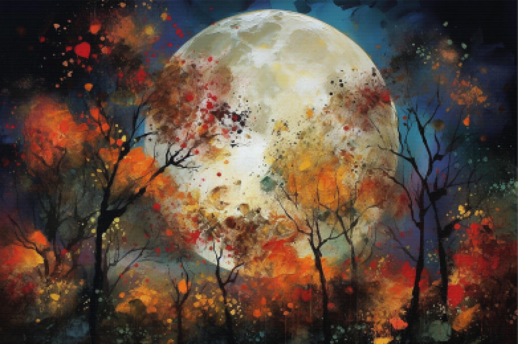 Autumn Harvest Moon Official Diamond Painting Kit | Diamond Art | Paint ...