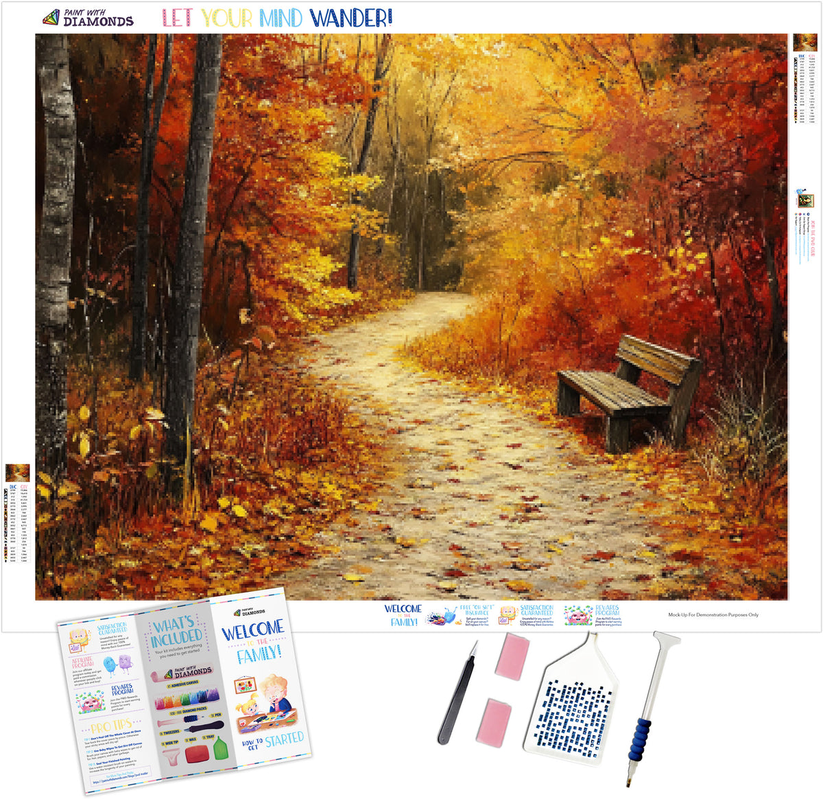 Autumn Nature Walk Official Diamond Painting Kit | Diamond Art | Paint ...
