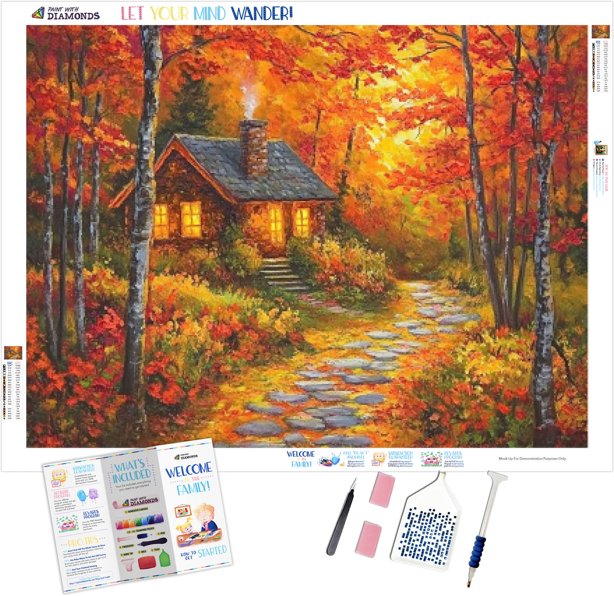 Autumn Path of Tranquility Official Diamond Painting Kit | Diamond Art ...