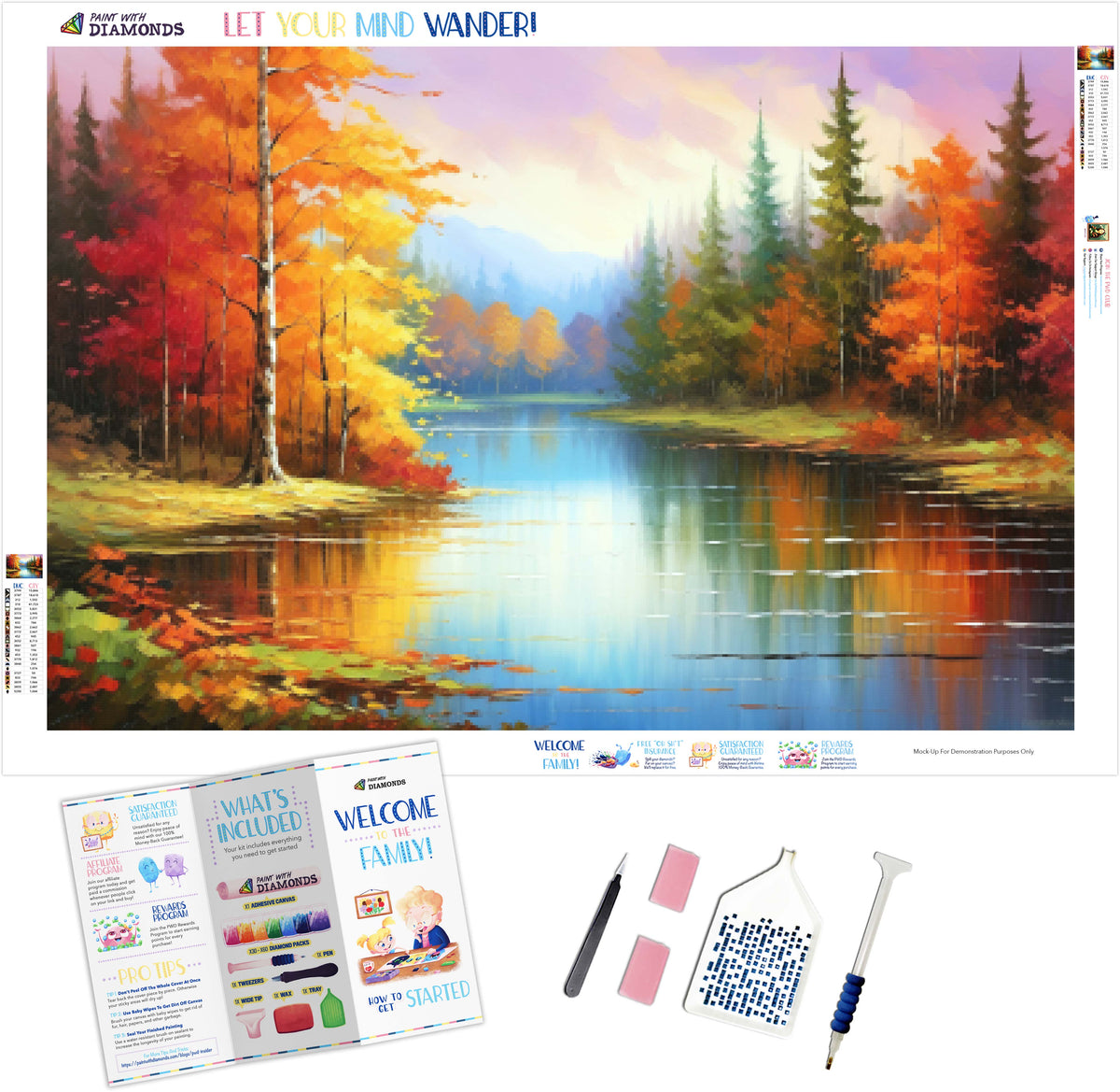 Autumn Reflections Diamond Painting Kit Paint With Diamonds Official