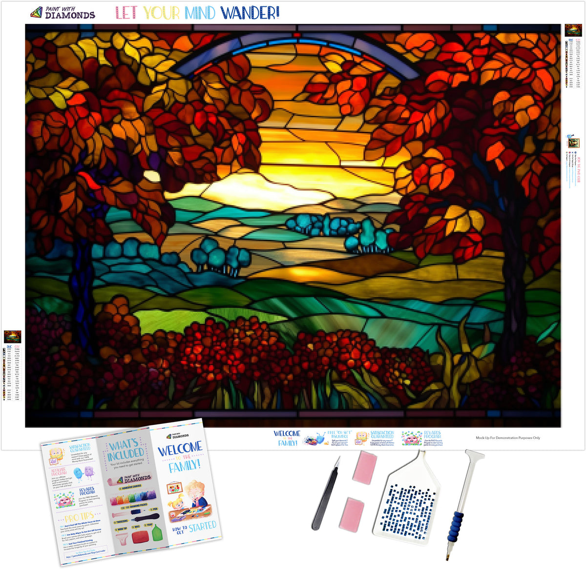 Autumn Vineyard Harvest Official Diamond Painting Kit | Diamond Art ...