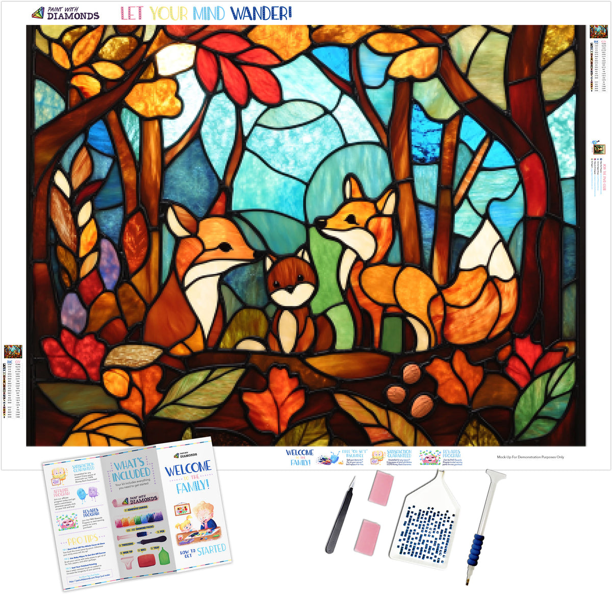 Autumn Woodland Creatures Official Diamond Painting Kit | Diamond Art ...