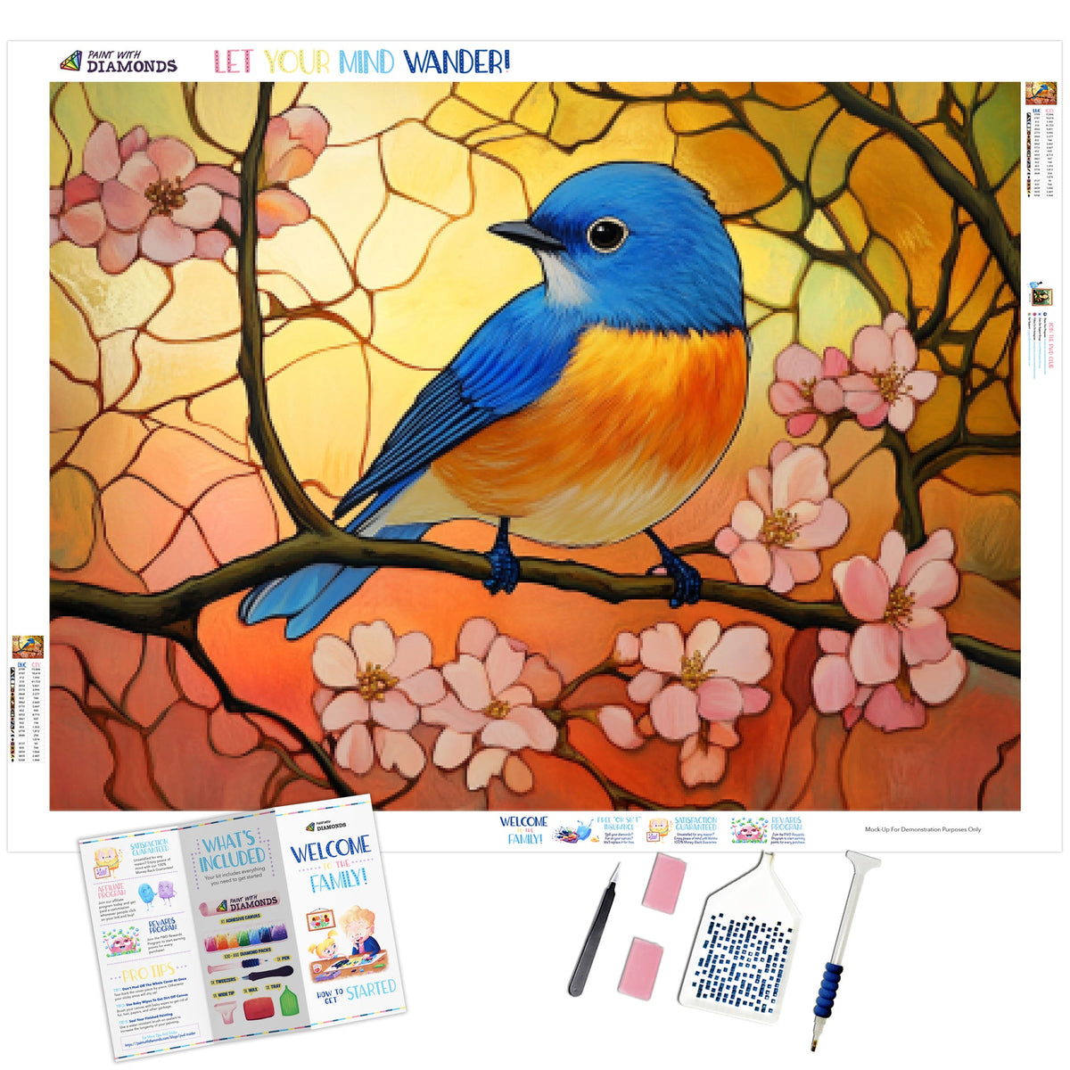 Bluebird Of Early Spring Diamond Painting - Full Drill Kit | Paint With ...