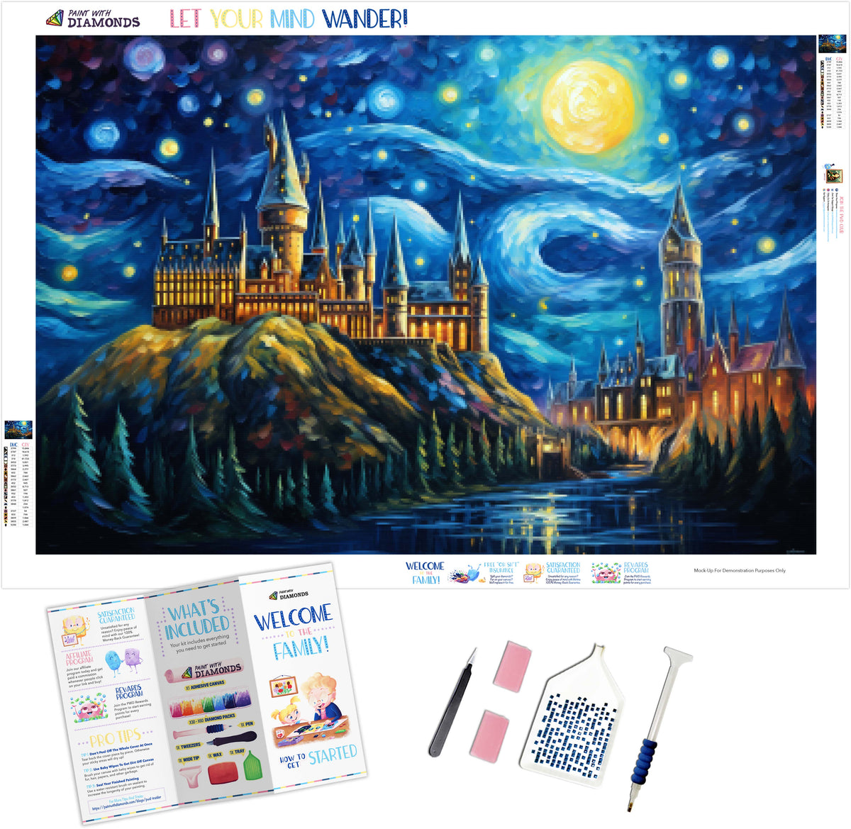 Breathtaking Sky Full Of Twinkling Stars Diamond Painting Kit Paint ...