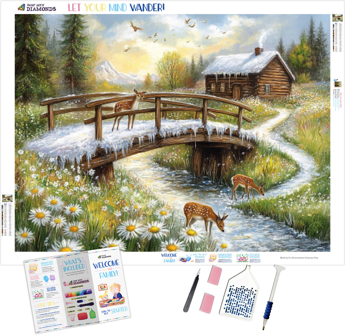 Bridge Between Winter and Spring Official Diamond Painting Kit ...