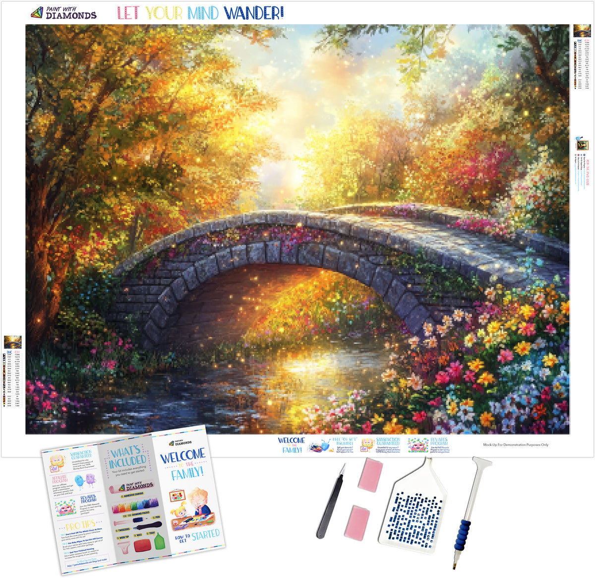 Bridge of Seasons Official Diamond Painting Kit | Diamond Art | Paint ...