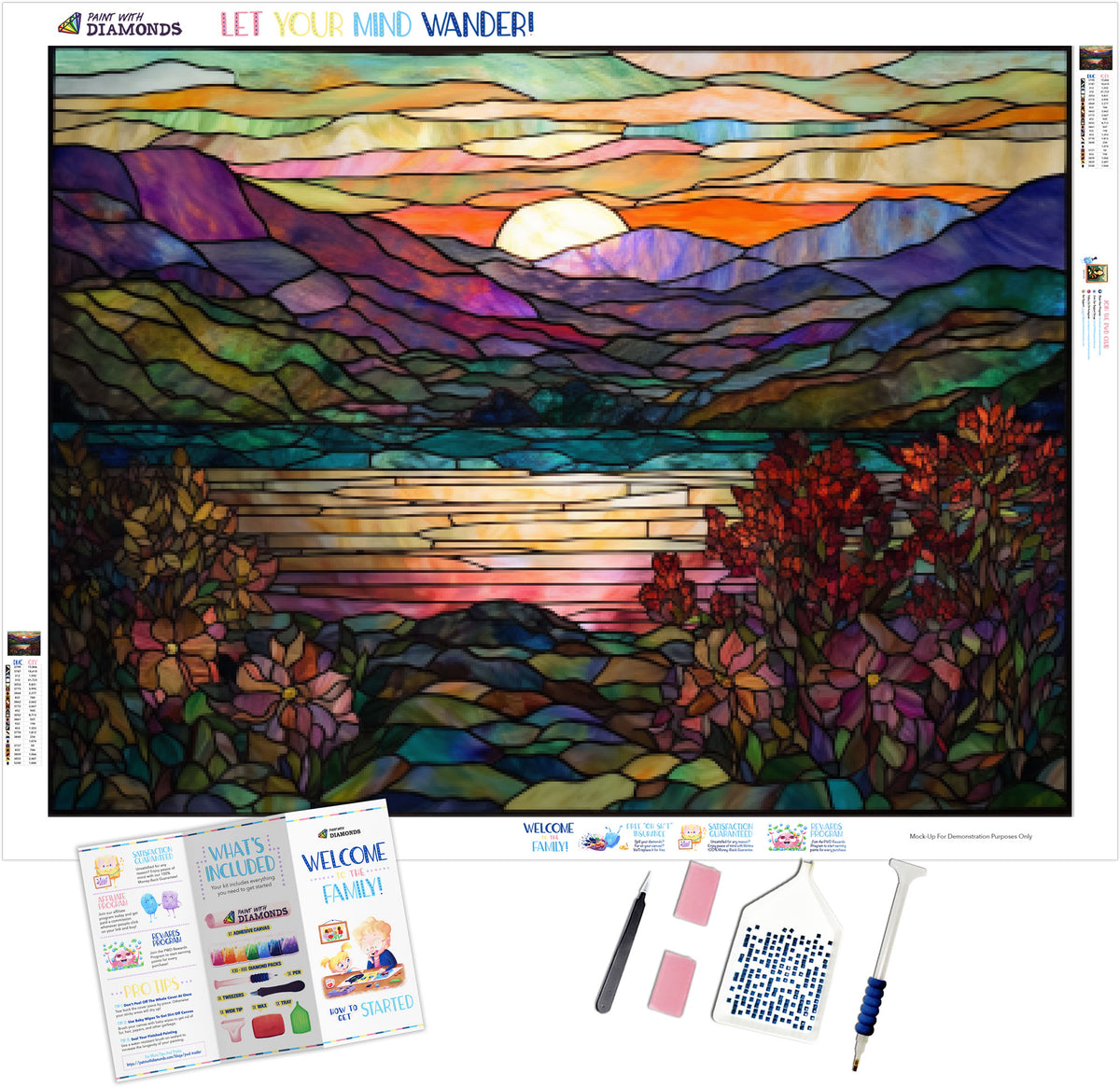 Brilliant Highland Loch at Twilight Official Diamond Painting Kit ...