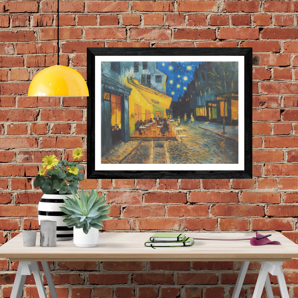 Café Terrace at Night Official Diamond Painting Kit | Diamond Art ...