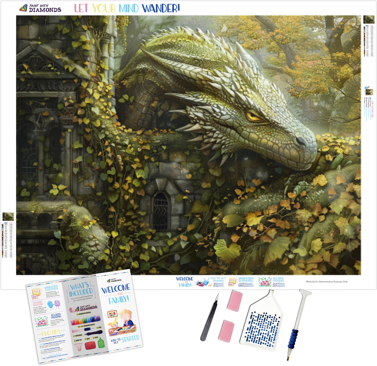 Camouflaged Within A Lush Rainforest Official Diamond Painting Kit ...