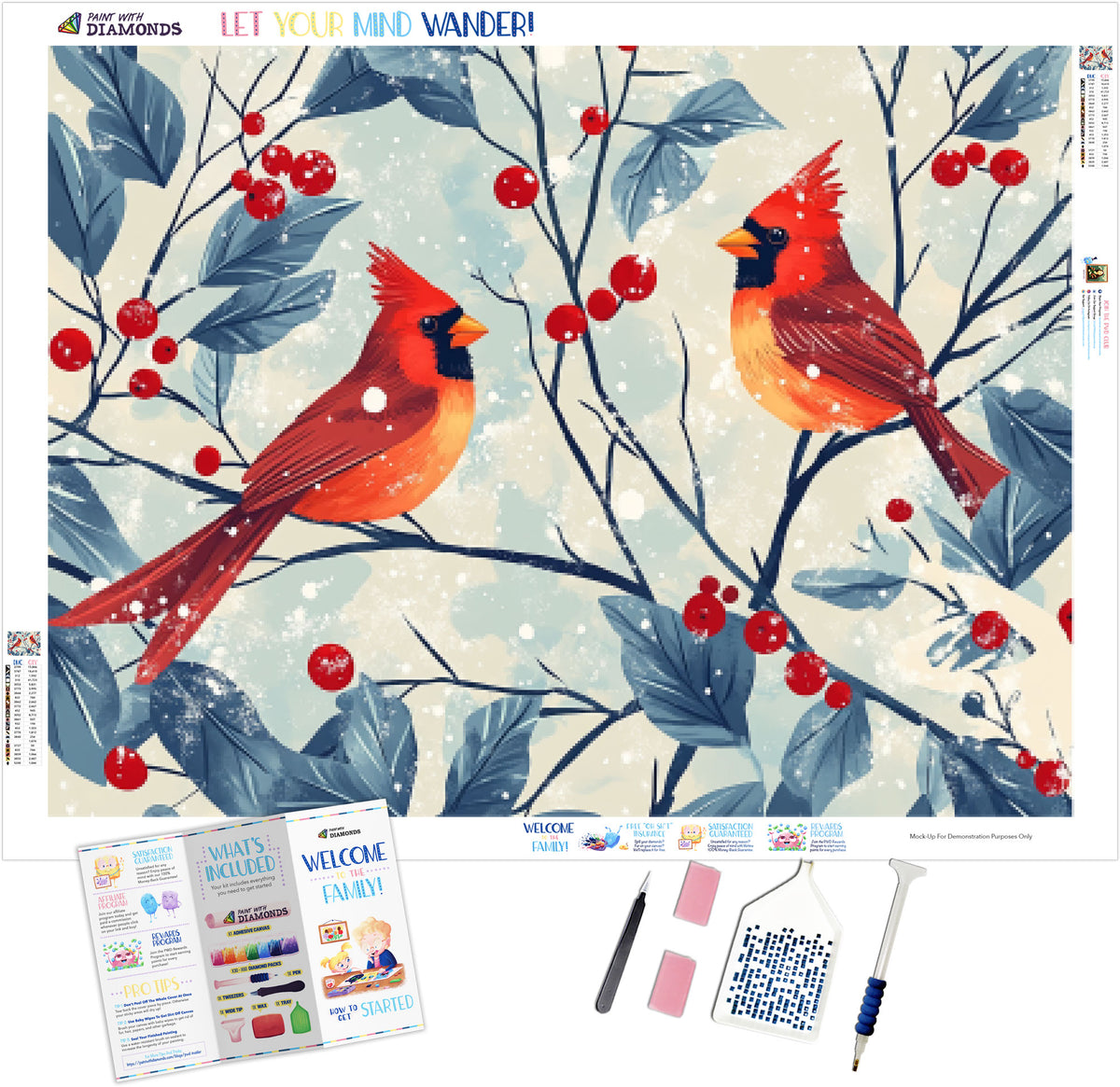 Cardinal Celebration – Paint With Diamonds