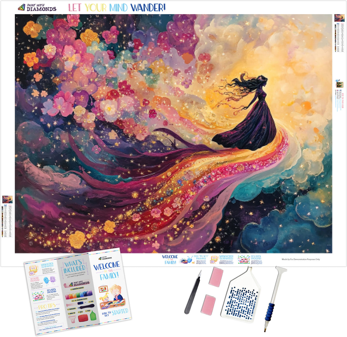Celestial Bloom Official Diamond Painting Kit | Diamond Art | Paint ...