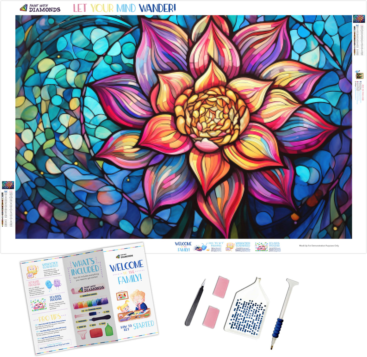Celestial Blooms Diamond Painting Kit Paint With Diamonds Official