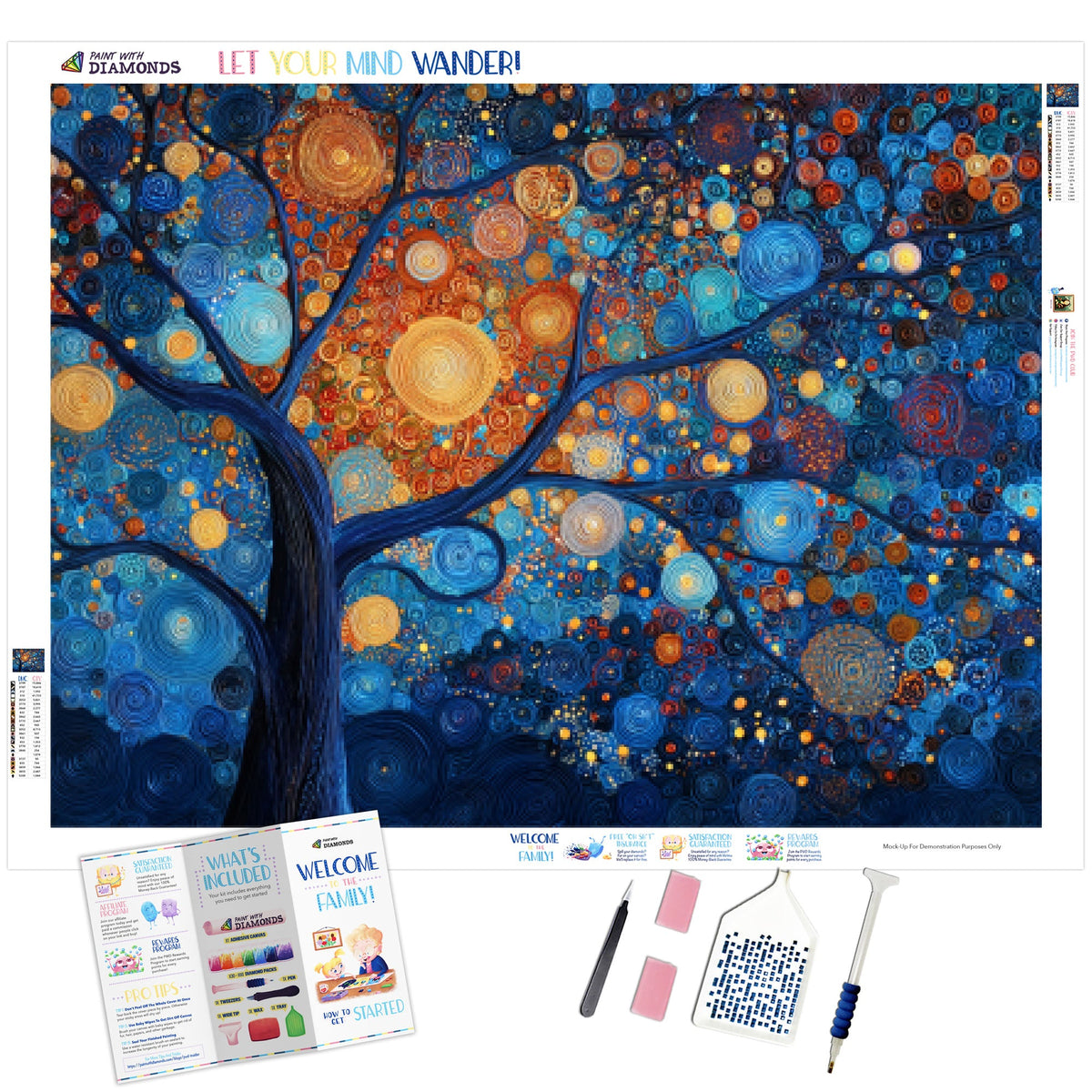 Celestial Tree Of Intention Diamond Painting - Full Drill Kit | Paint ...
