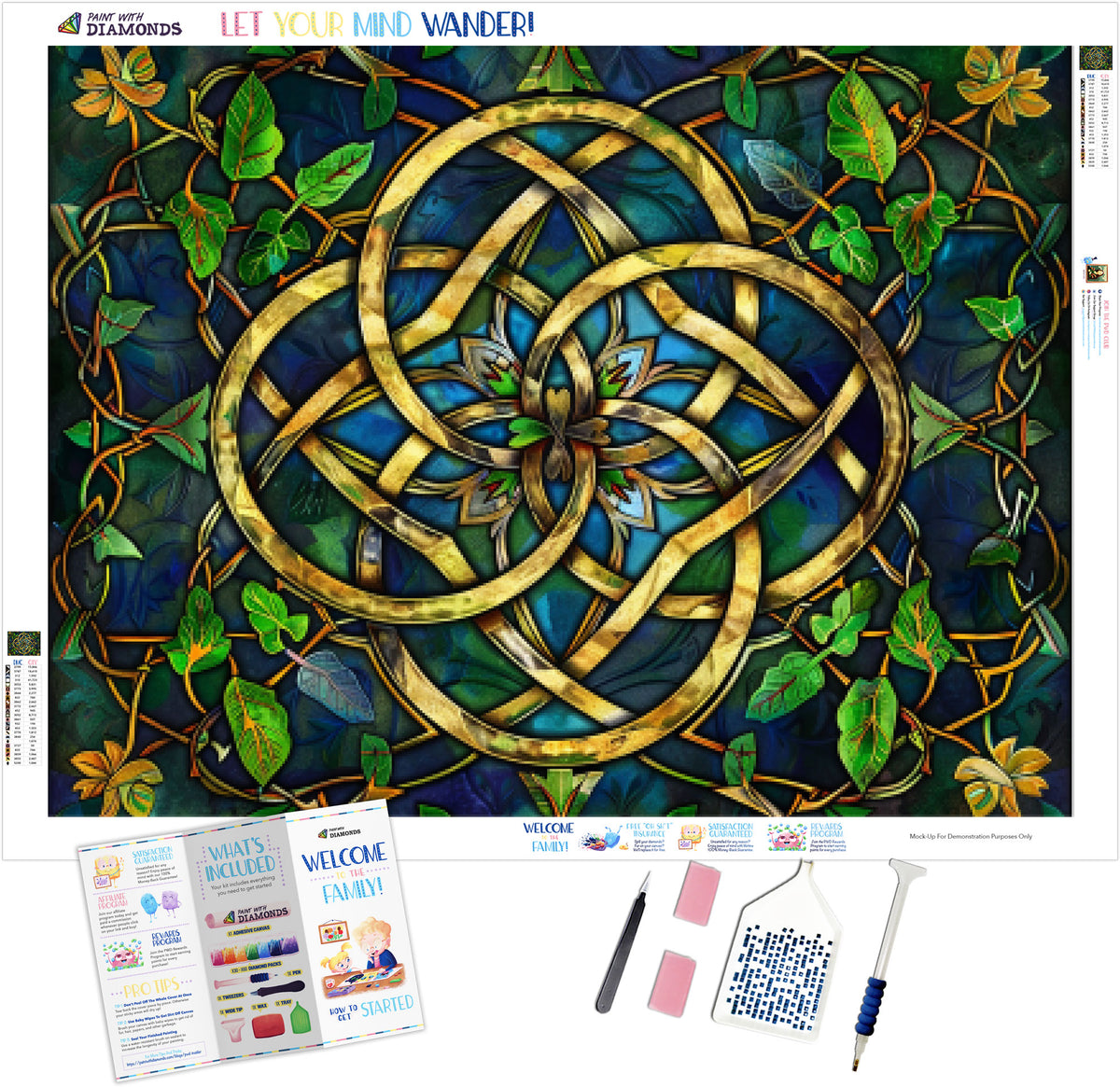Celtic Knot Garden Official Diamond Painting Kit | Diamond Art | Paint ...