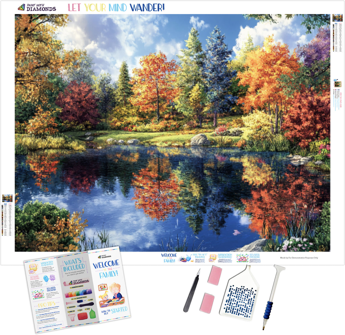 Changing Seasons Reflection – Paint With Diamonds