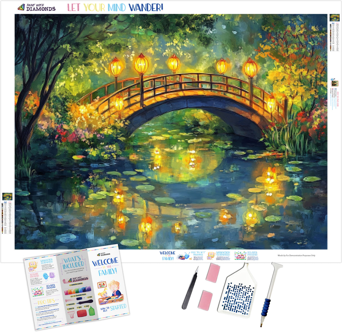 Charming Arched Bridge Official Diamond Painting Kit | Diamond Art ...