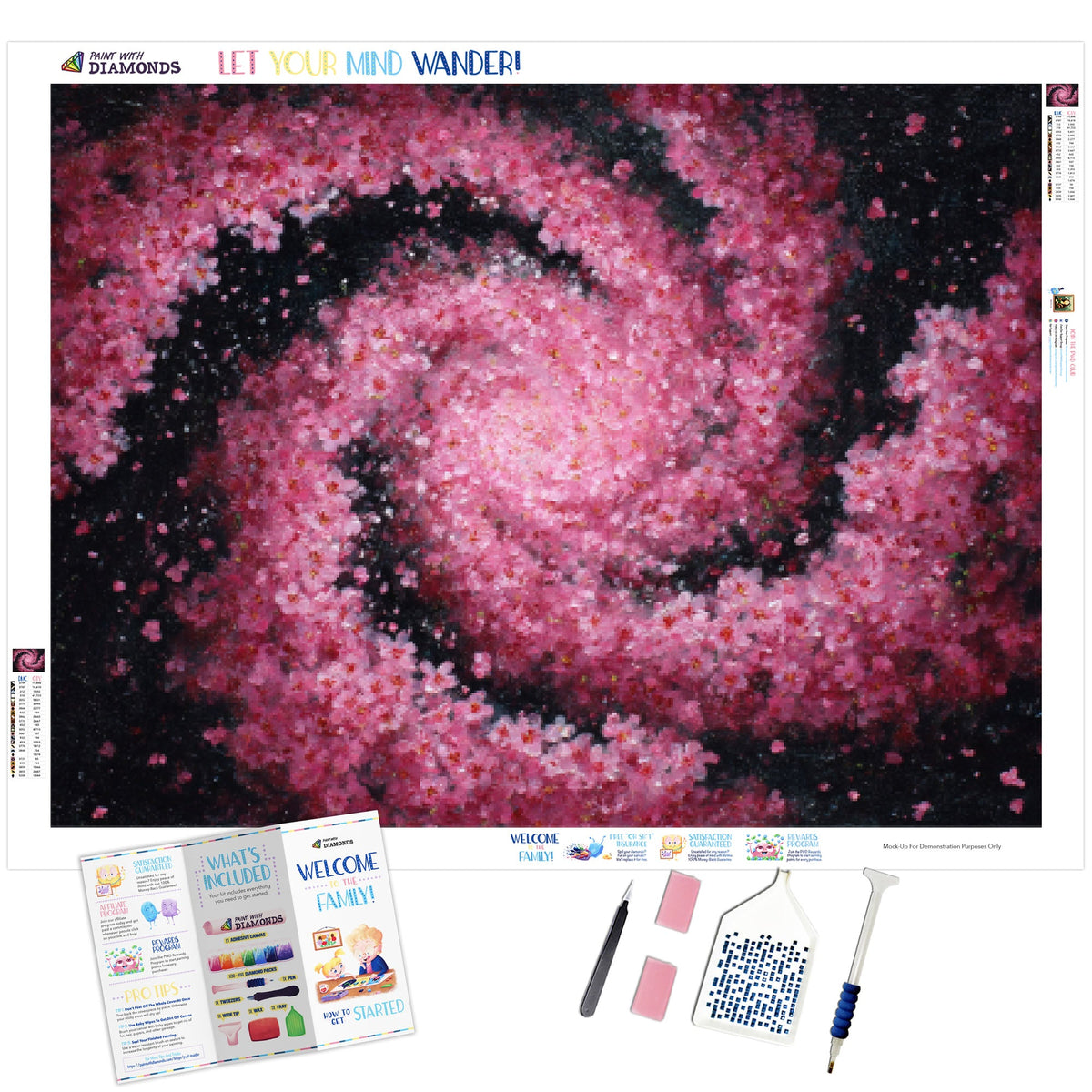 Cherry Blossom Nebula Diamond Painting - Full Drill Kit | Paint With ...