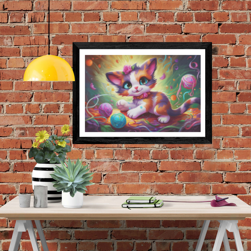 Colorful Calico Balls Of String Official Diamond Painting Kit | Diamond ...