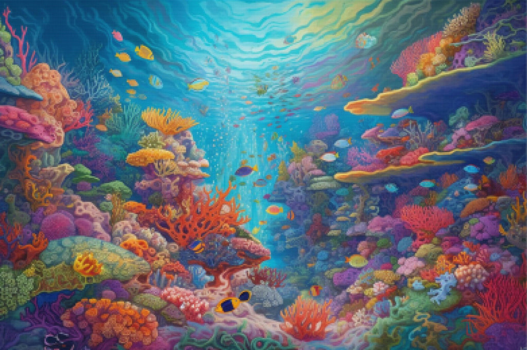 Colorful Coral Reef Official Diamond Painting Kit | Diamond Art | Paint ...