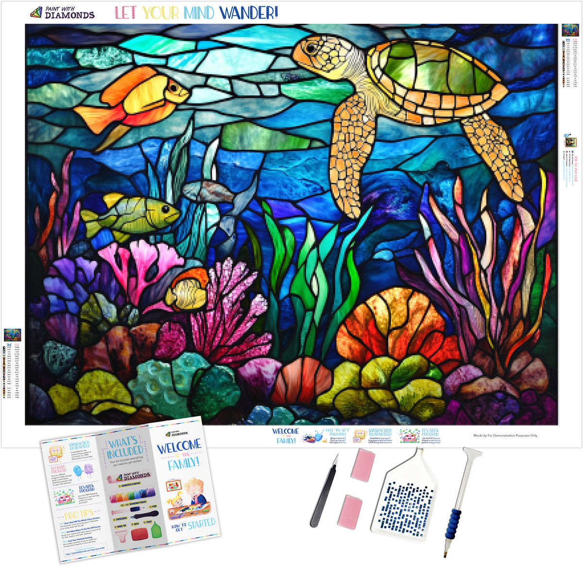 Coral Reef Teeming With Life Official Diamond Painting Kit | Diamond ...