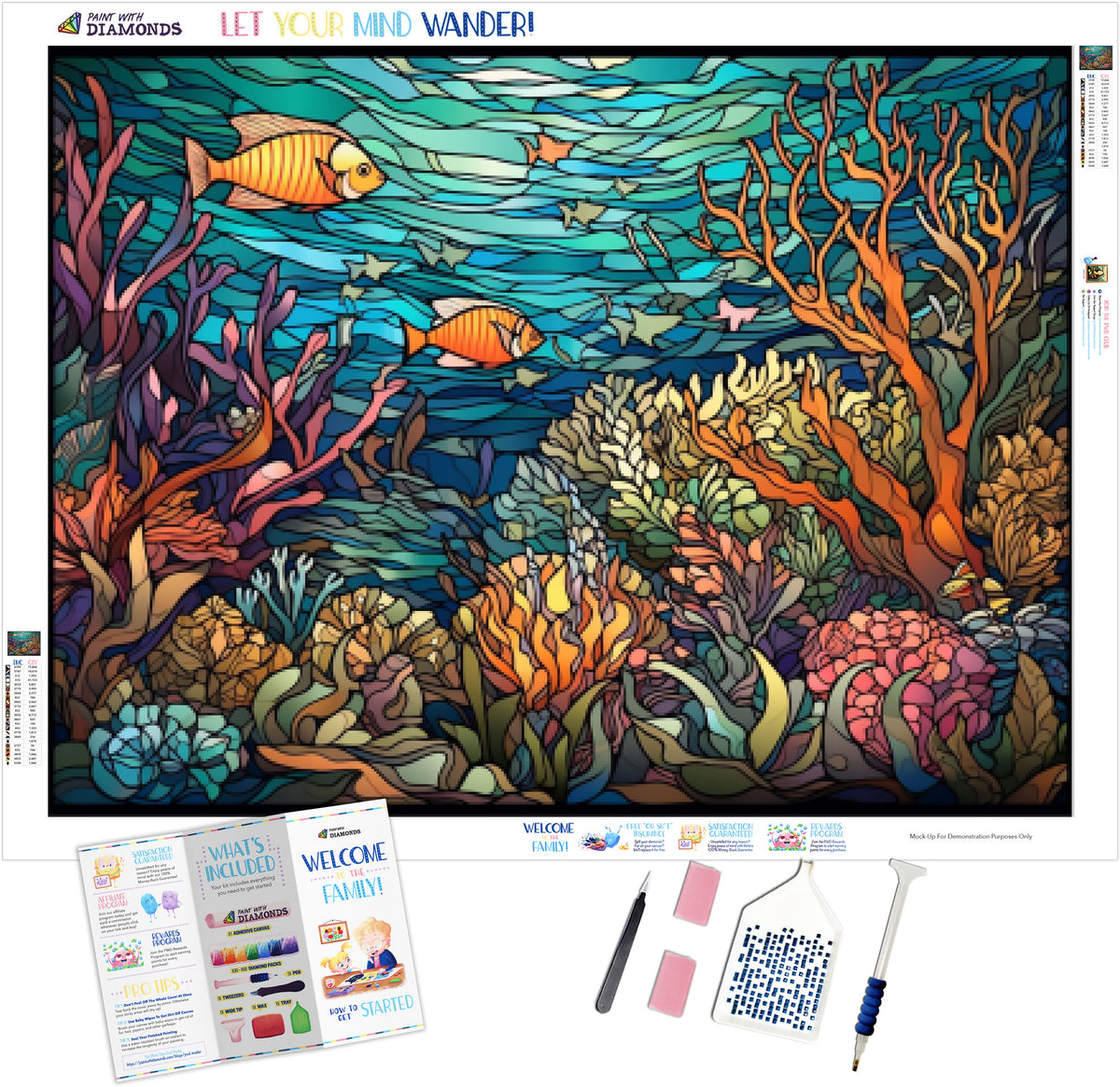 Coral Reef Undersea Adventure Official Diamond Painting Kit | Diamond ...