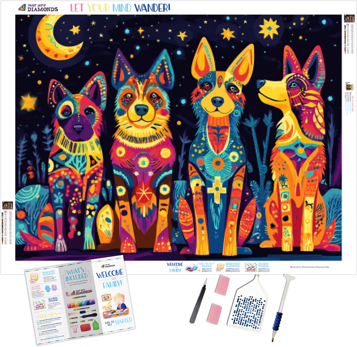 Cosmic Canines – Paint With Diamonds