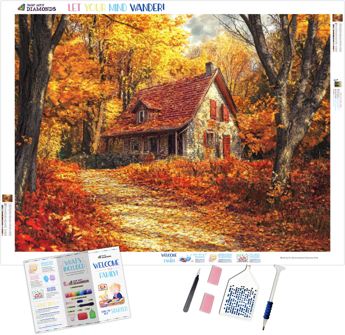 Cozy Autumn Farmhouse Official Diamond Painting Kit | Diamond Art ...