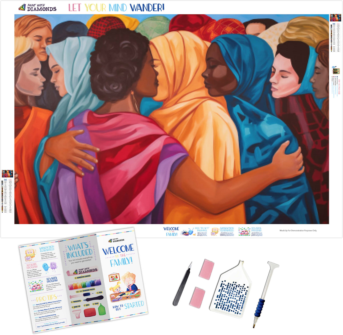 Cultural Embrace Official Diamond Painting Kit | Diamond Art | Paint ...