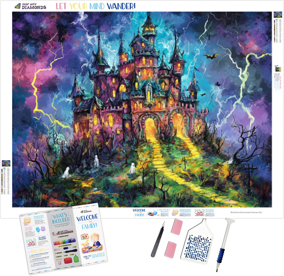 Cursed Castle on the Hill Official Diamond Painting Kit | Diamond Art ...