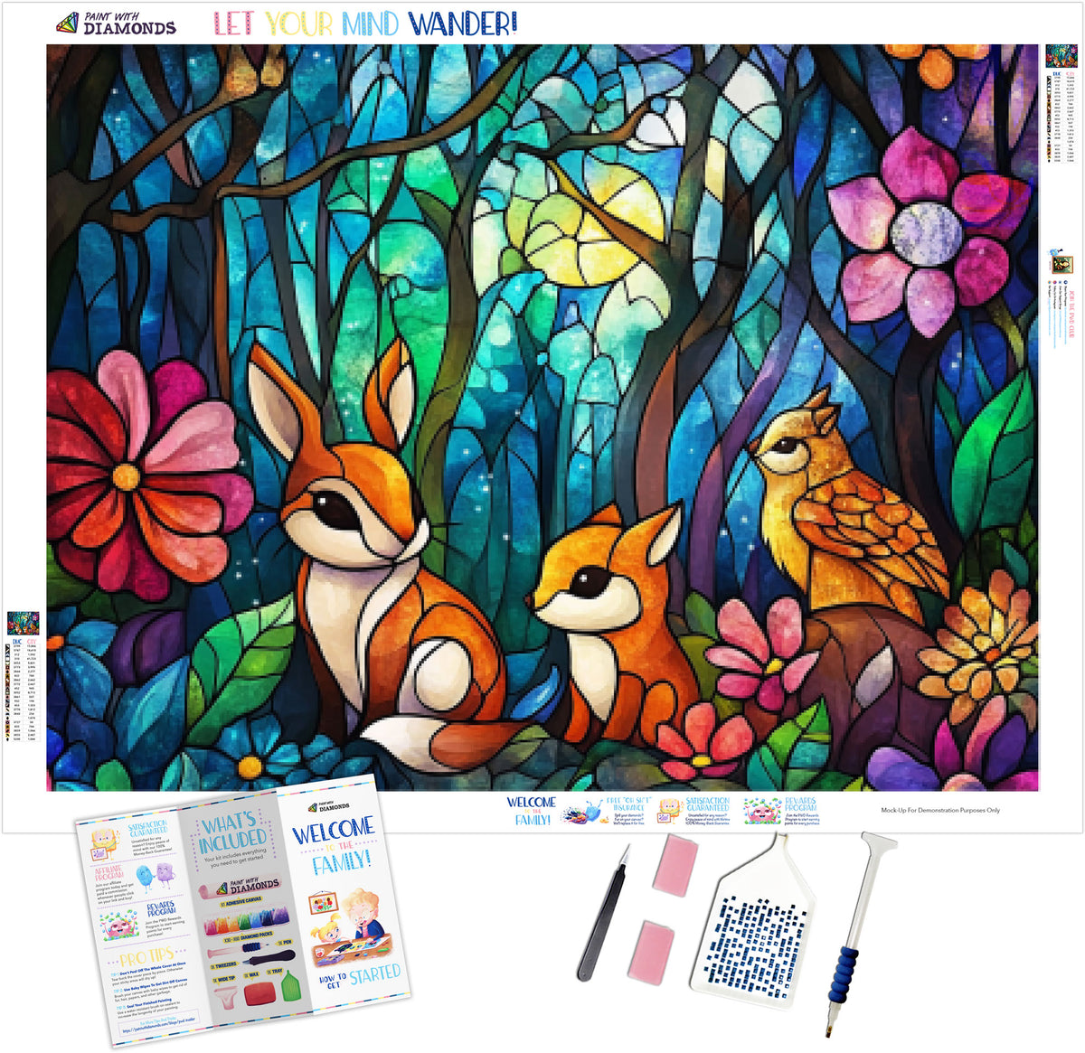Cute Forest Creatures Official Diamond Painting Kit | Diamond Art ...