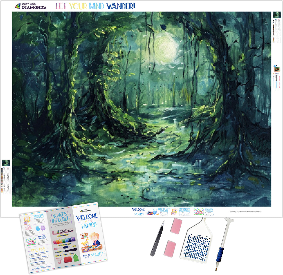 Dagobah Mystical Swamp Official Diamond Painting Kit | Diamond Art ...