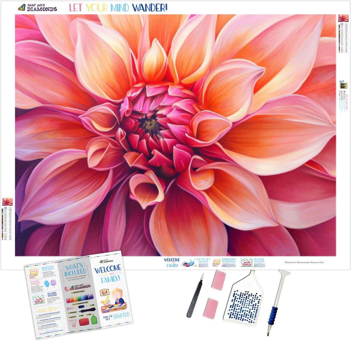 Dahlia Complexity Official Diamond Painting Kit | Diamond Art | Paint ...